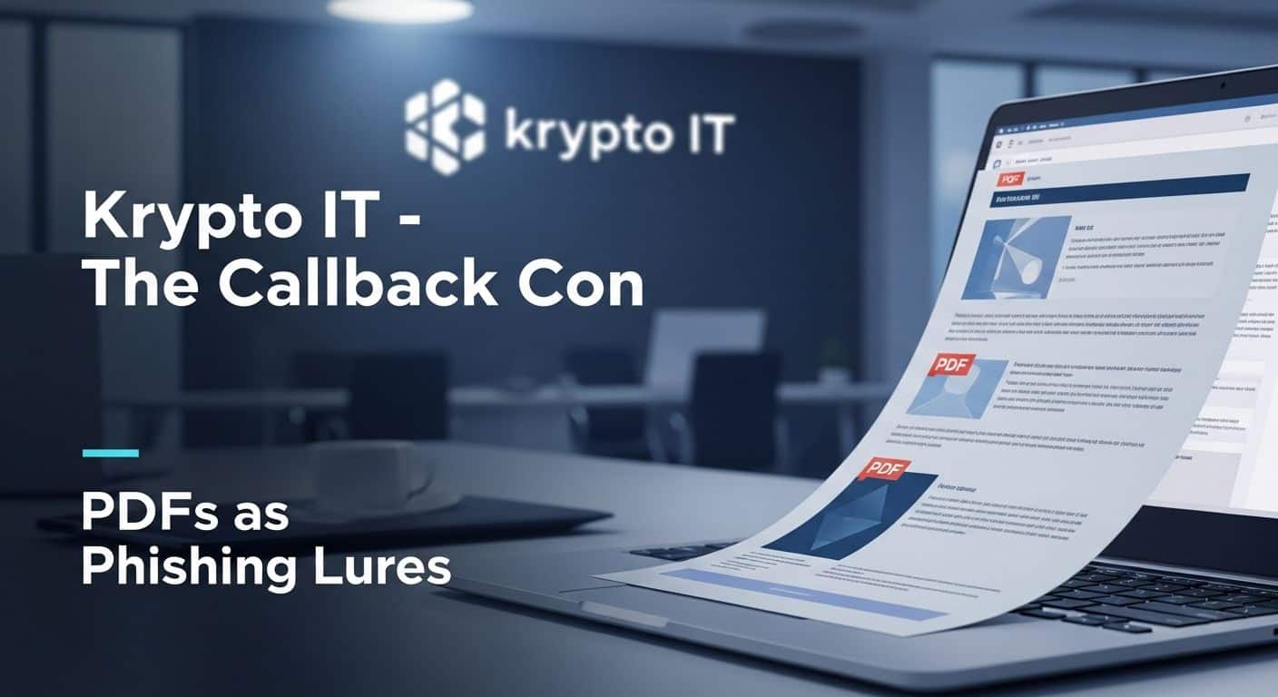 PDFs as Phishing Lures: The Callback Con - Krypto IT Managed Cyber Security